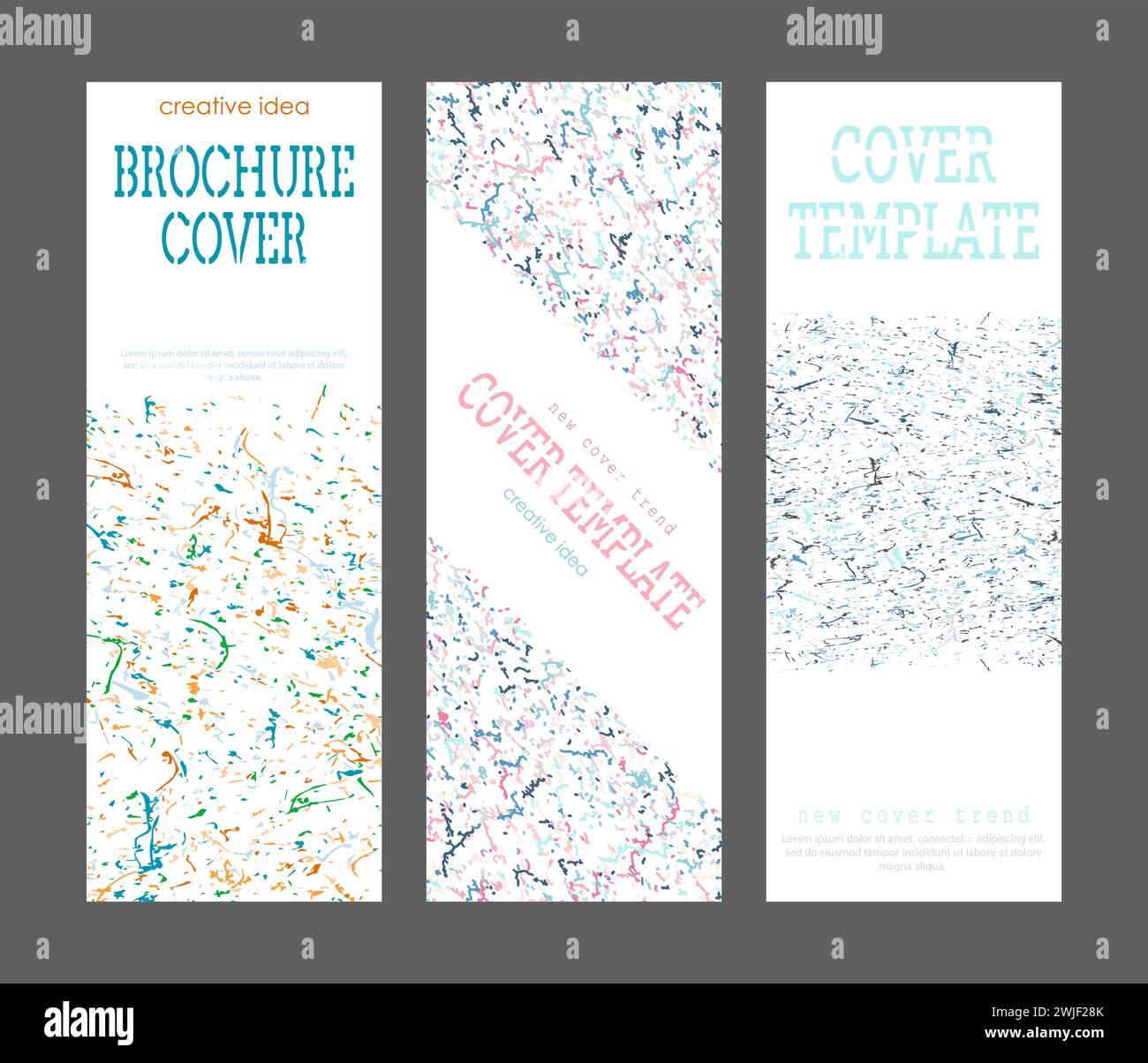 Abstract creative cover template. A new trend in the design of banners ...