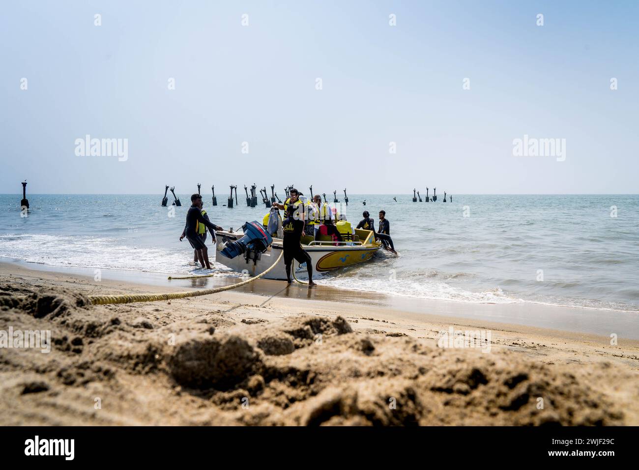 Calicut old sea bridge hi-res stock photography and images - Alamy