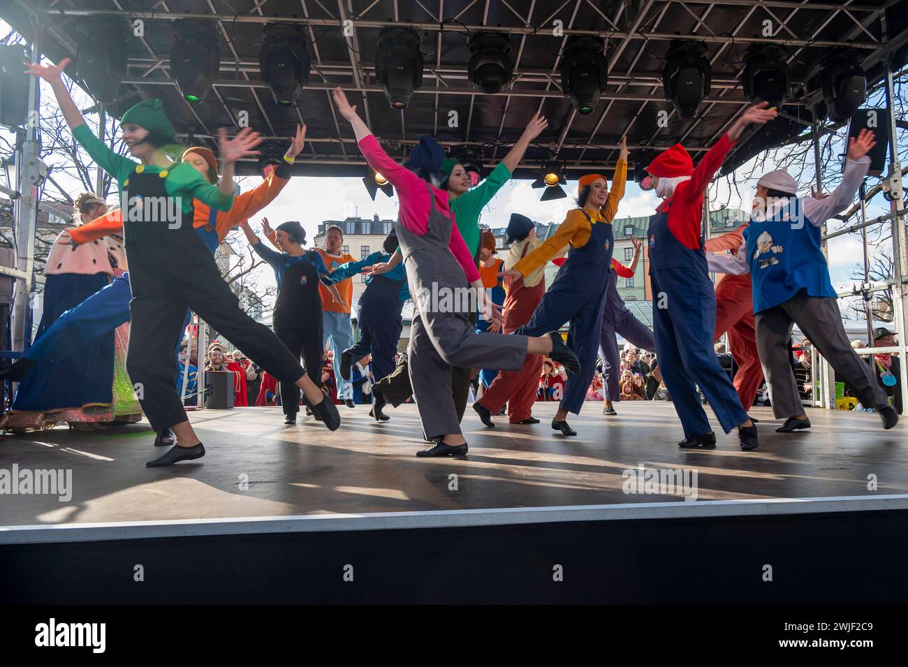 Muenchen, Faschingsdienstag auf dem Viktualienmarkt, die Prinzengarde ...