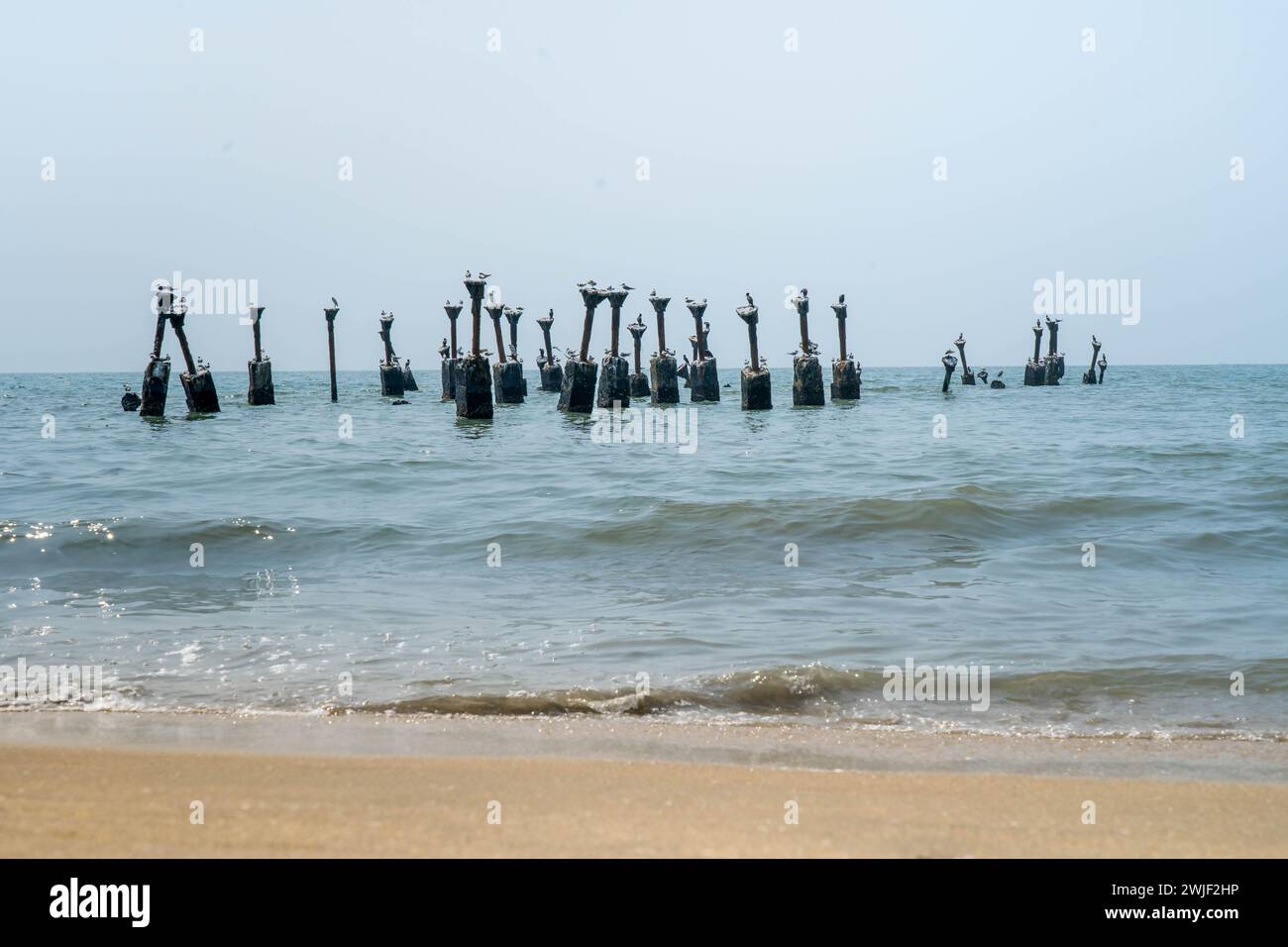 Calicut old sea bridge hi-res stock photography and images - Alamy