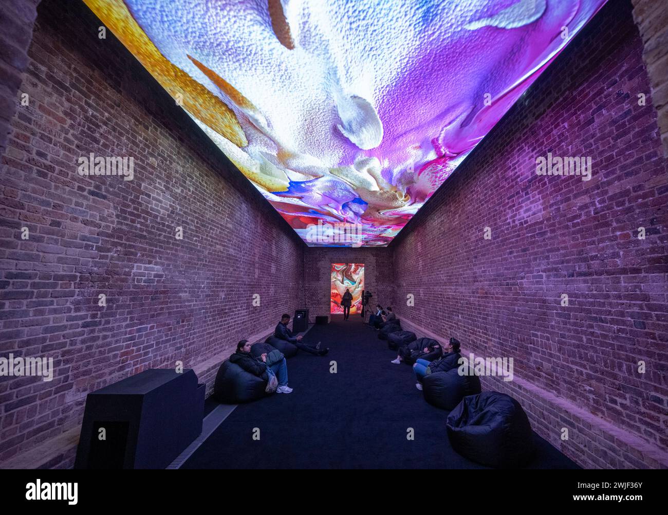 Serpentine North, London, UK. 15th Feb, 2024. Refik Anadol: Echoes of ...