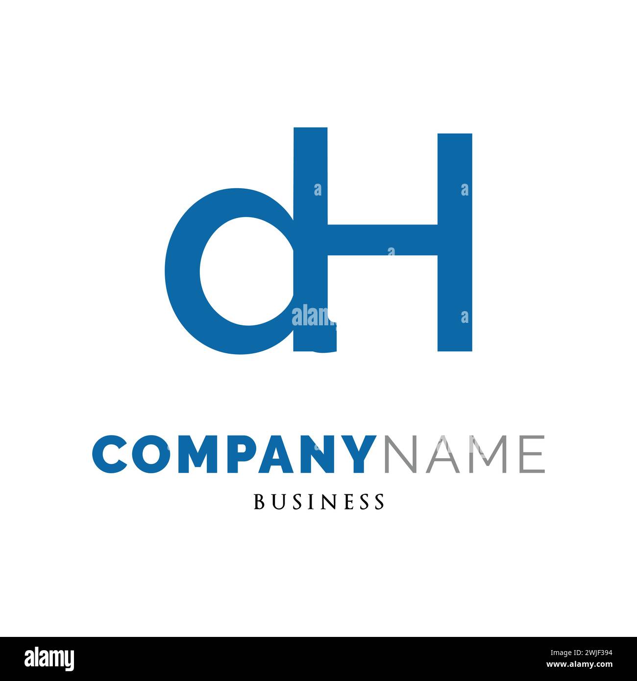 Initial Letter DH Icon Logo Design Template Stock Vector Image & Art ...