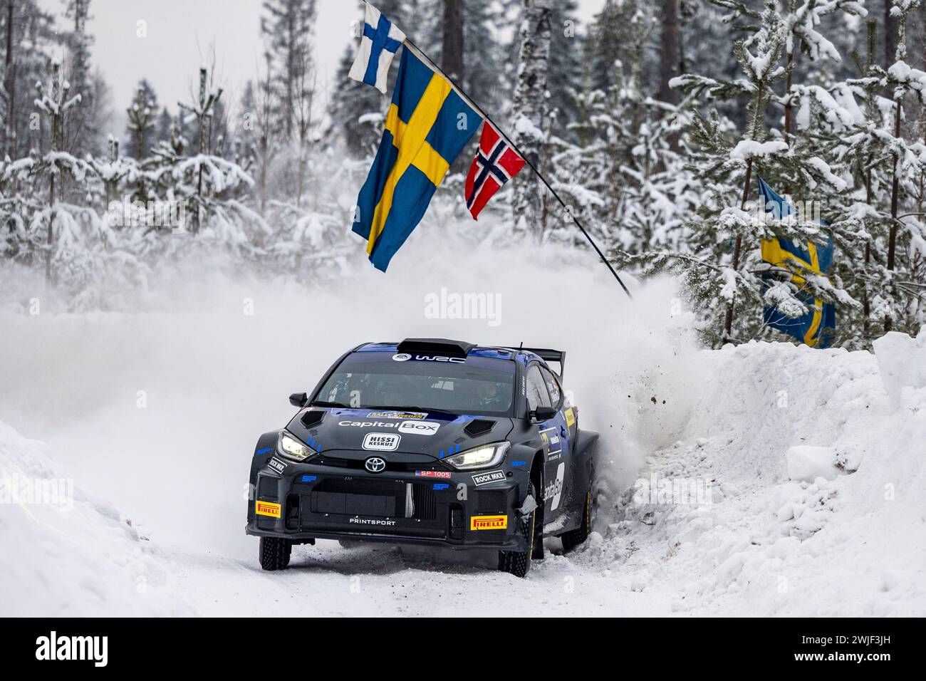 22 PAJARI Sami, MALKONEN Enni, Toyota Yaris Rally2, action during the ...