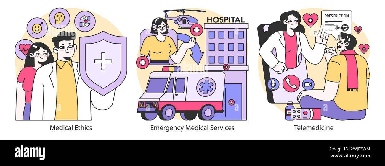 Medical Ethics and Emergency Response set. Upholding patient rights ...