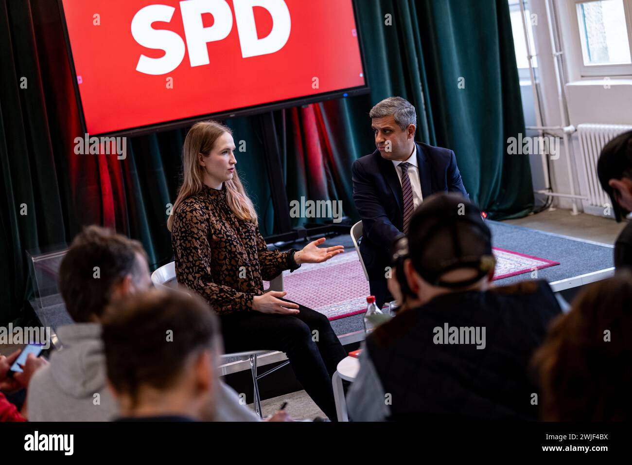 Berlin, Germany. 15th Feb, 2024. Raed Saleh (SPD), co-chair of the SPD ...