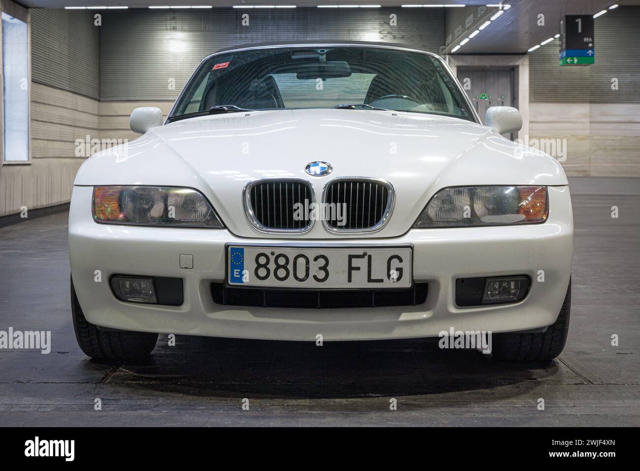 Bilbao, Spain-November 11, 2023: BMW Z3 Roadster (E36/7), front view in ...