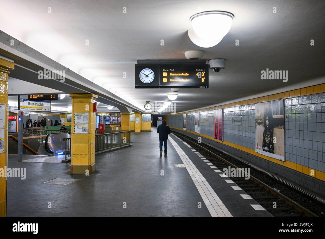 Berlin, Germany. 14th Feb, 2024. The Hermannplatz subway station ...