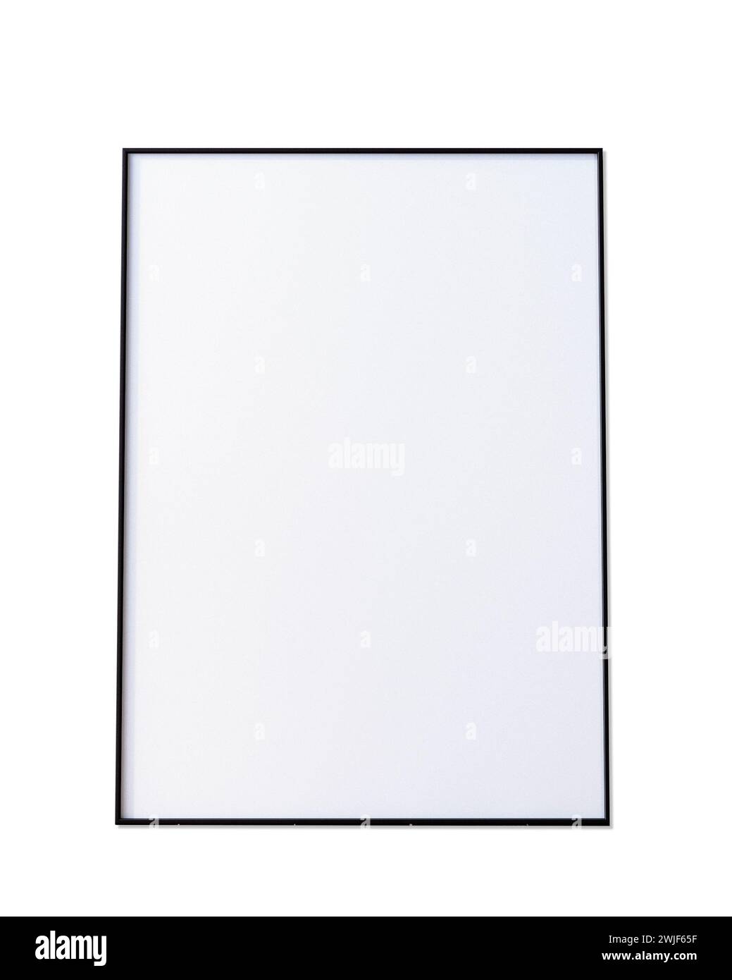 Vertical white frame mock Cut Out Stock Images & Pictures - Alamy