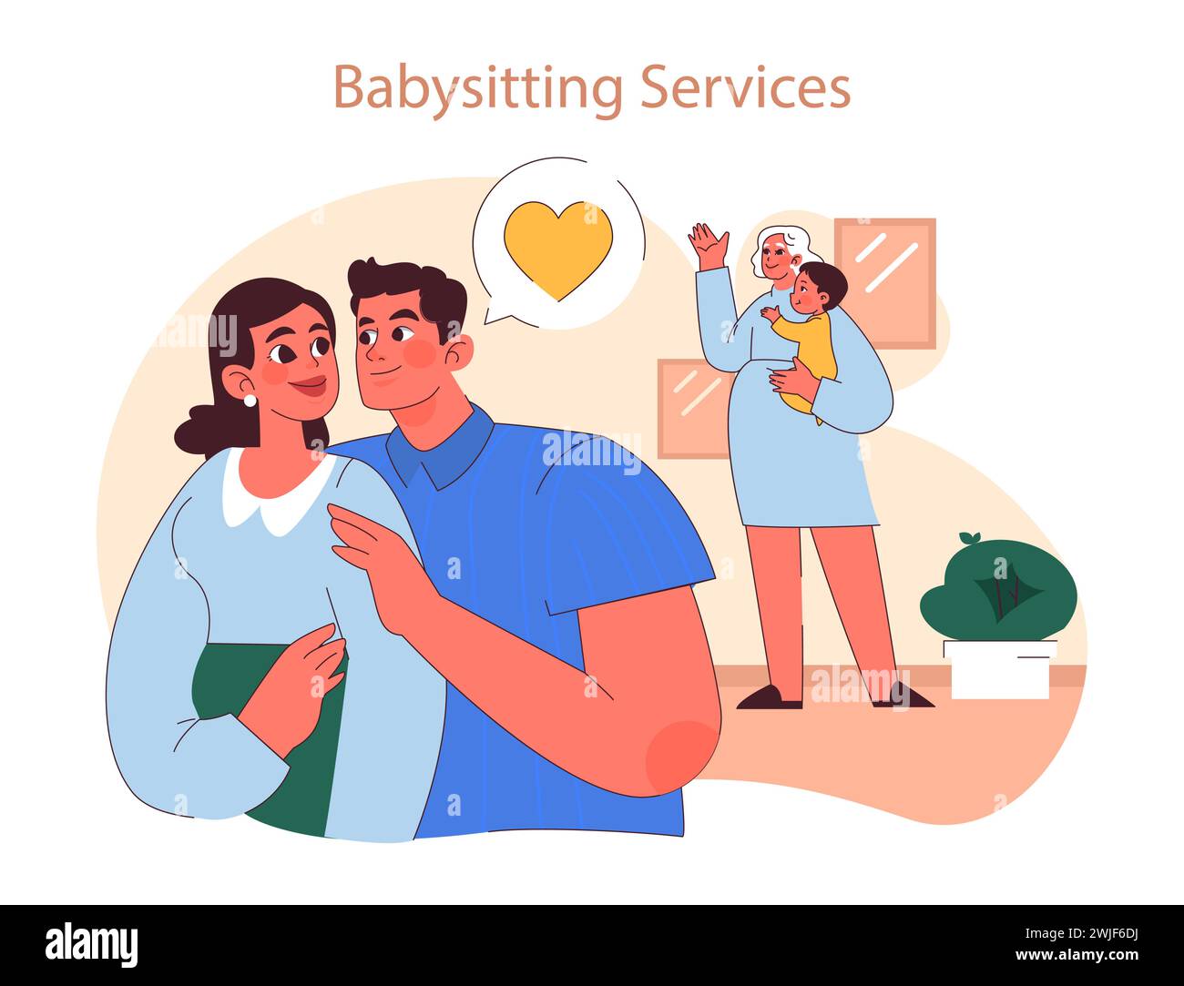 Trusting mother Stock Vector Images - Alamy
