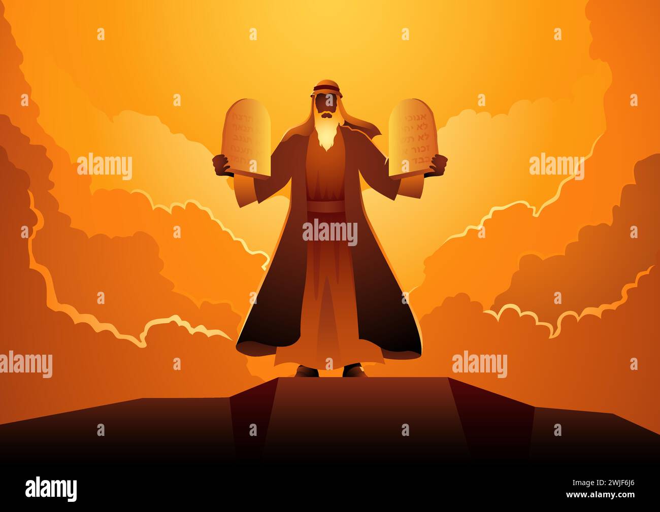 Moses biblical figure prophet religious Stock Vector Images - Alamy