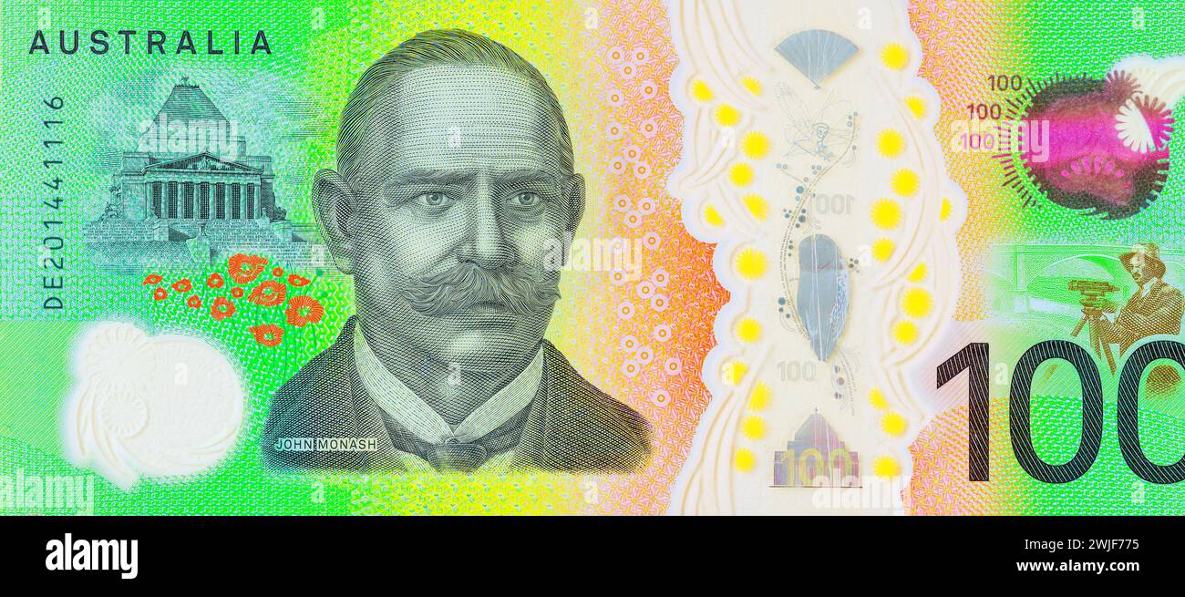 Issued by Australian government, Australian banknotes cash of ...