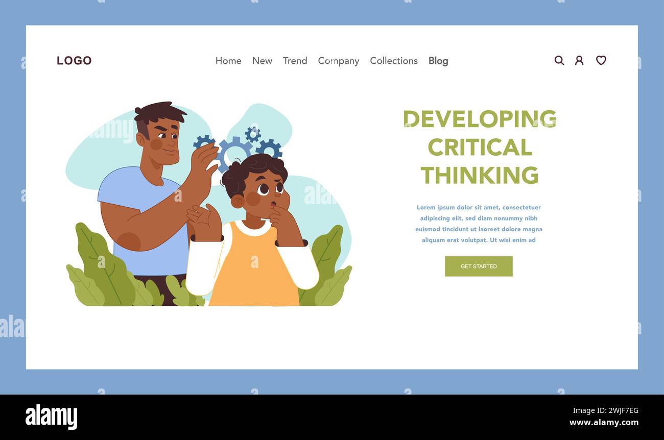 Critical thinking development concept. Parent nurturing little boy ... Critical thinking development concept. Parent nurturing little boy ...