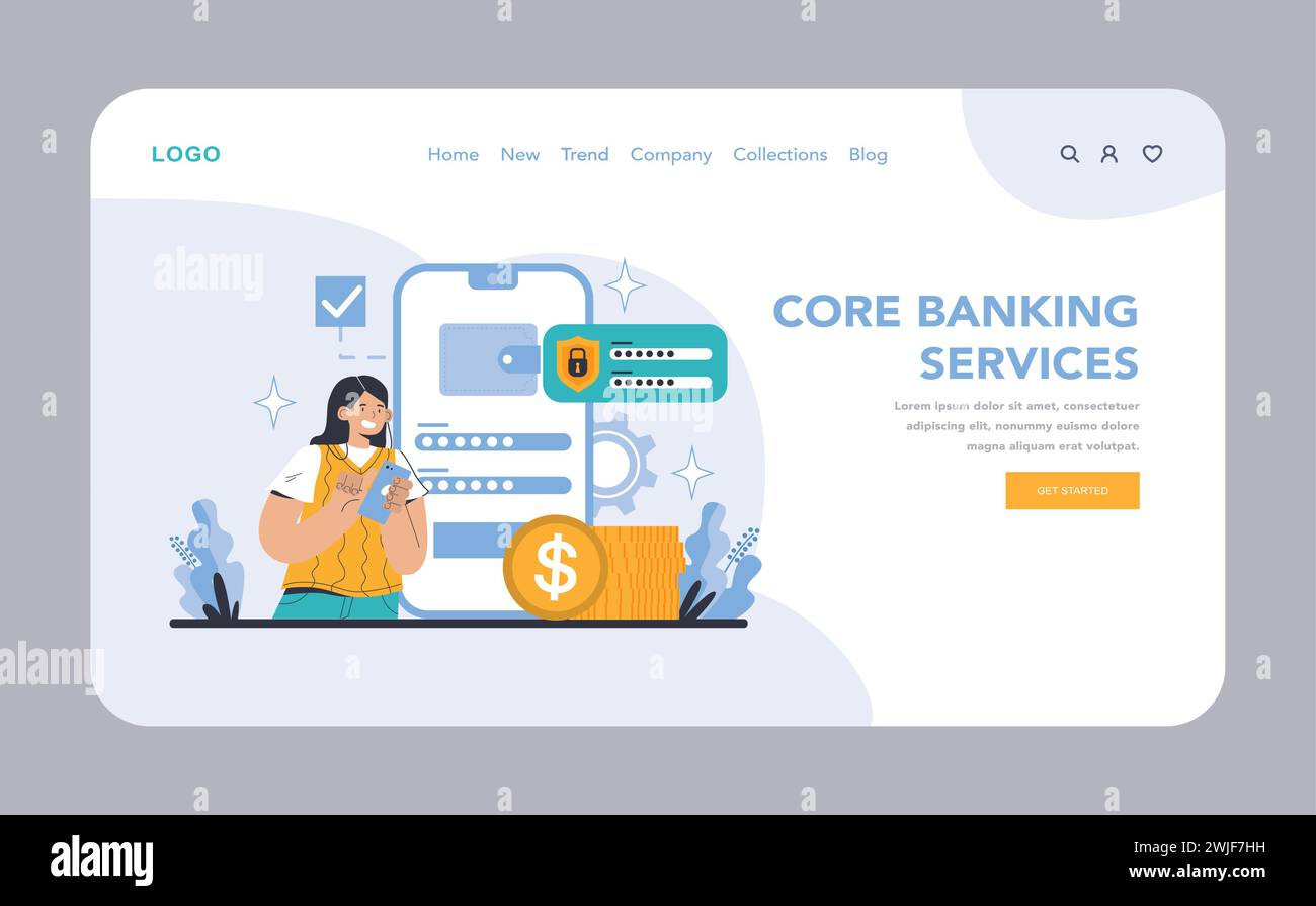 Opening a Bank Account web or landing page. An easy, secure start to ...