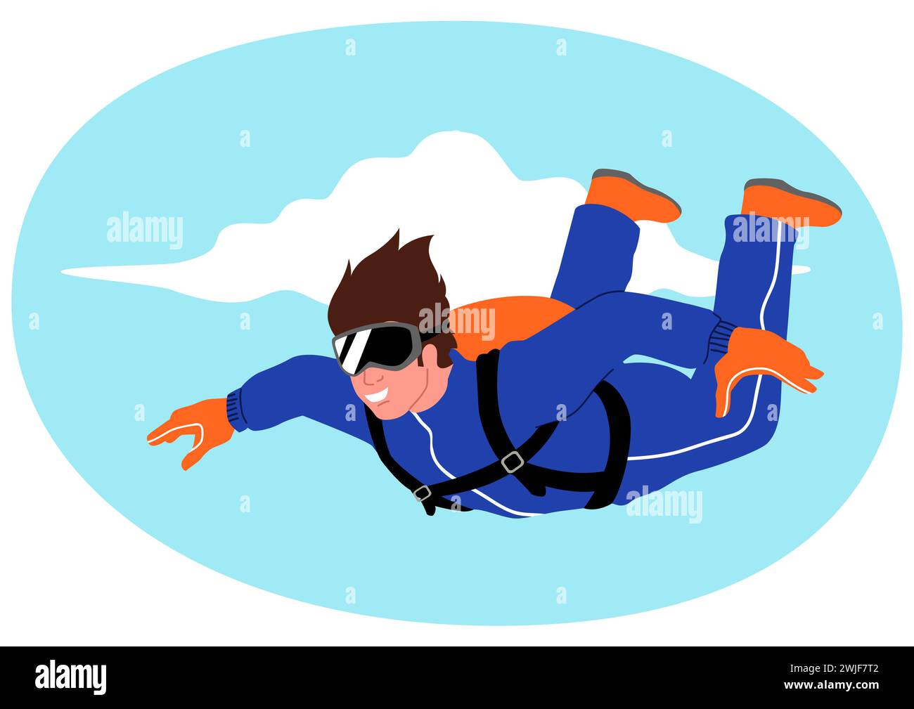 Skydiver vector vectors Stock Vector Images - Alamy