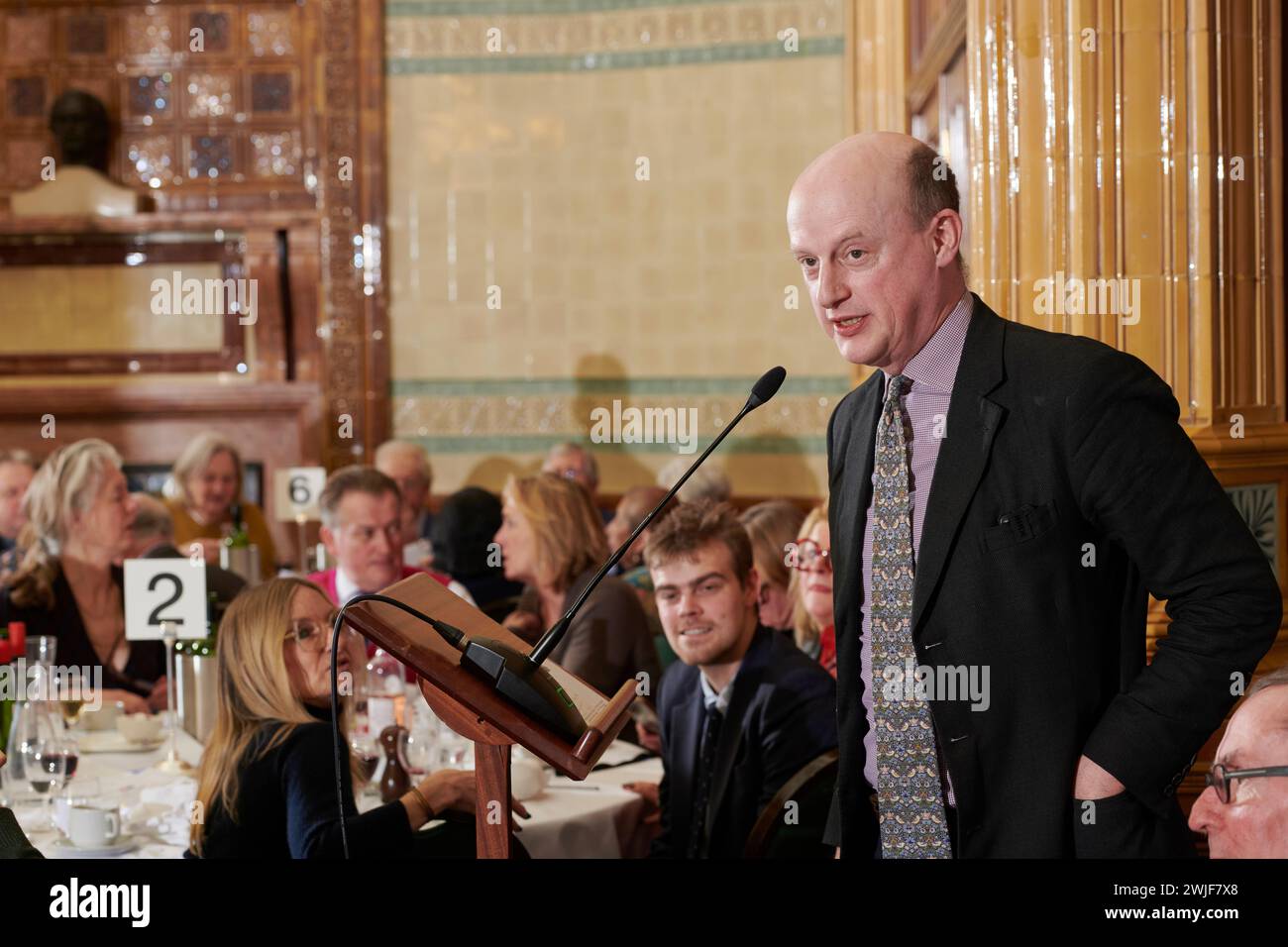 Harry Mount at the Oldie Literary Lunch 13-02-24 Stock Photo - Alamy