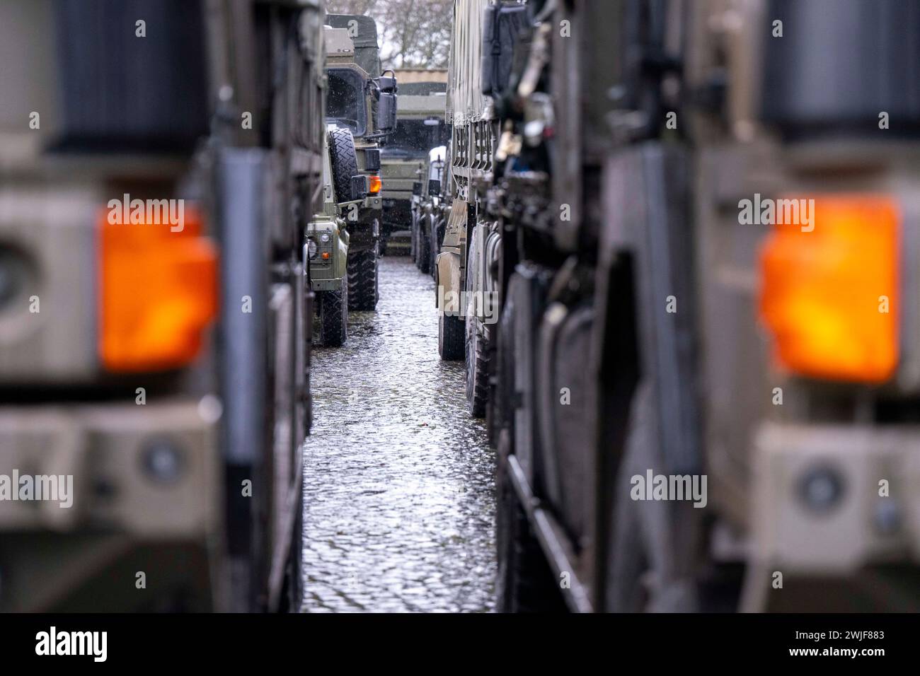 Paderborn, Germany. 15th Feb, 2024. View of the British military ...