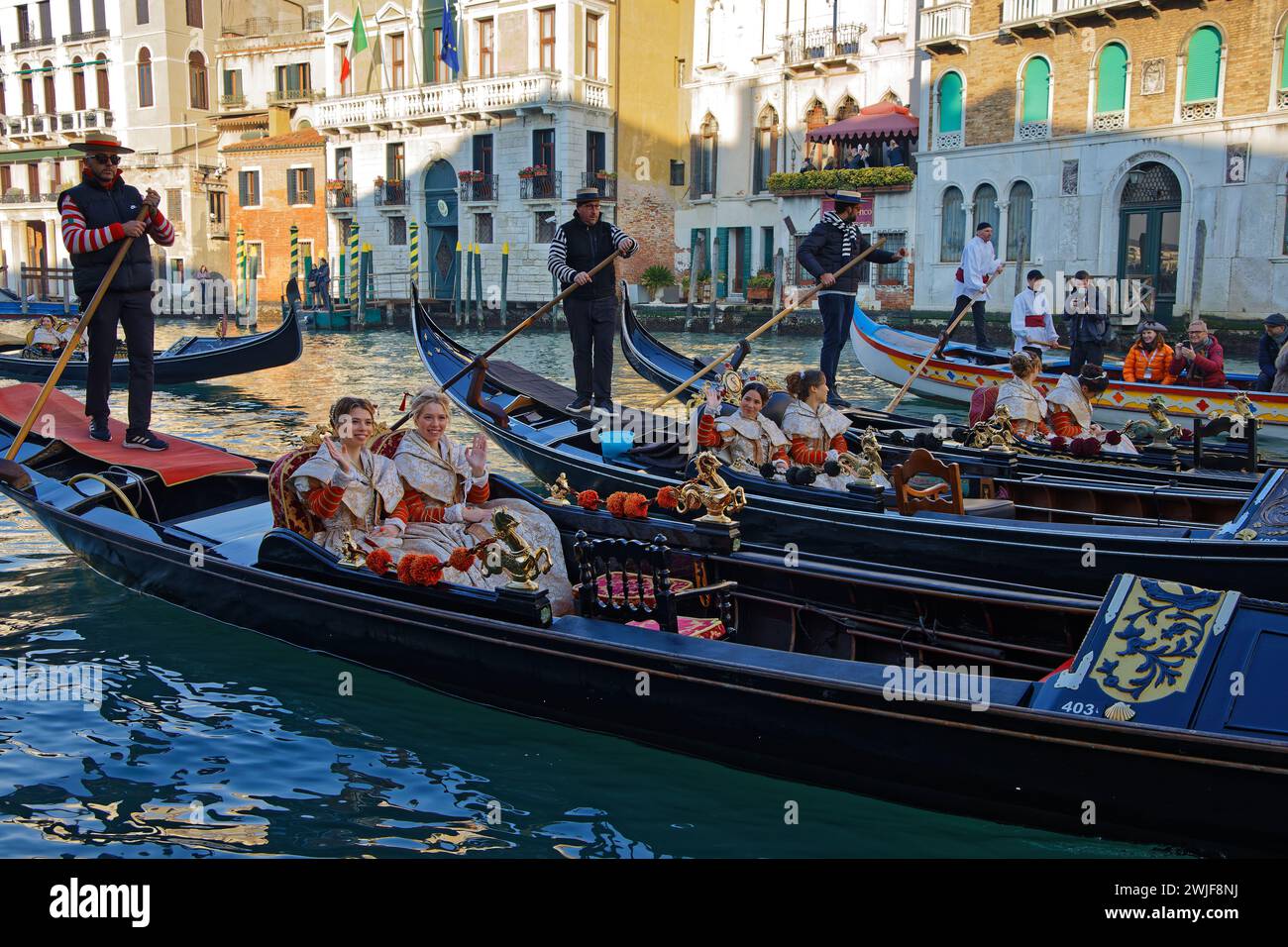VENICE, ITALY, February 3, 2024 : Festa delle Marie (Festival of the ...