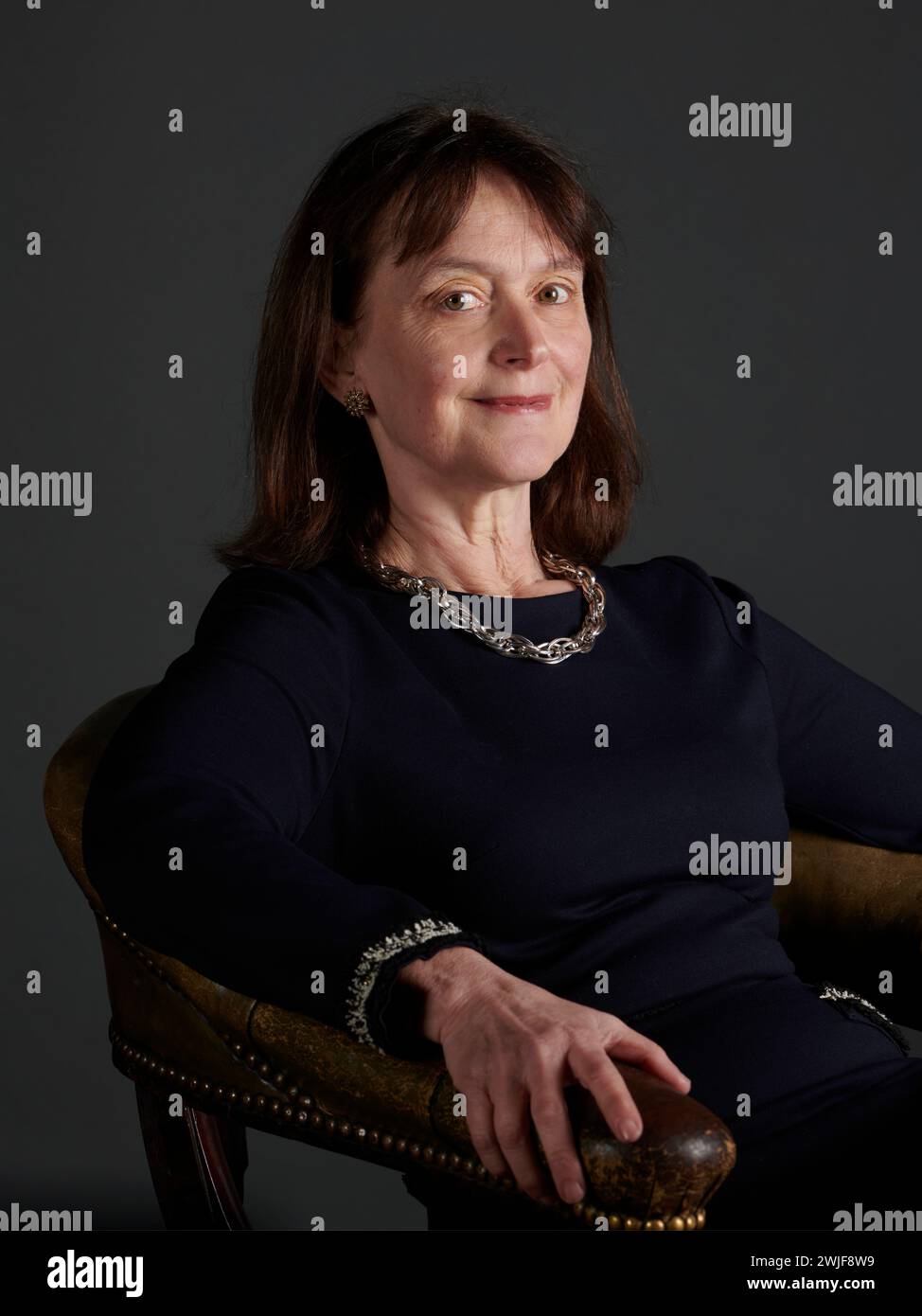 Ysenda Maxine Graham at the Oldie Literary Lunch 13-02-24 Stock Photo ...