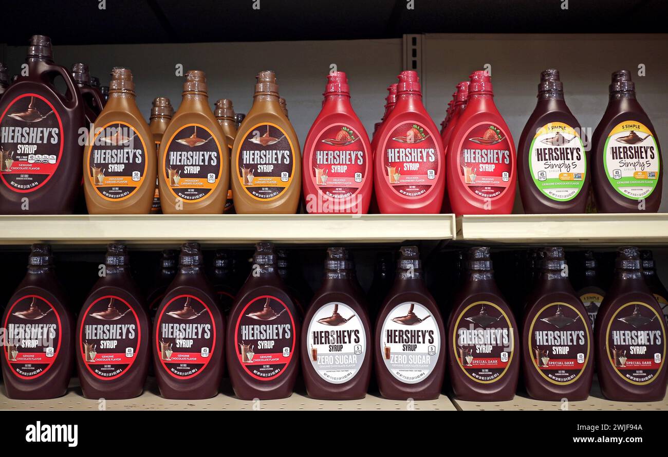 Port Washington, Wisconsin USA – February 14, 2024: Hersheys Chocolate ...