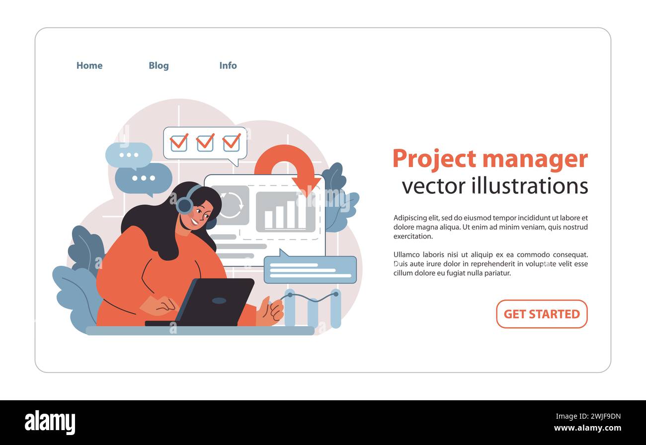 Project Manager set at Work. Overseeing project timelines and ...
