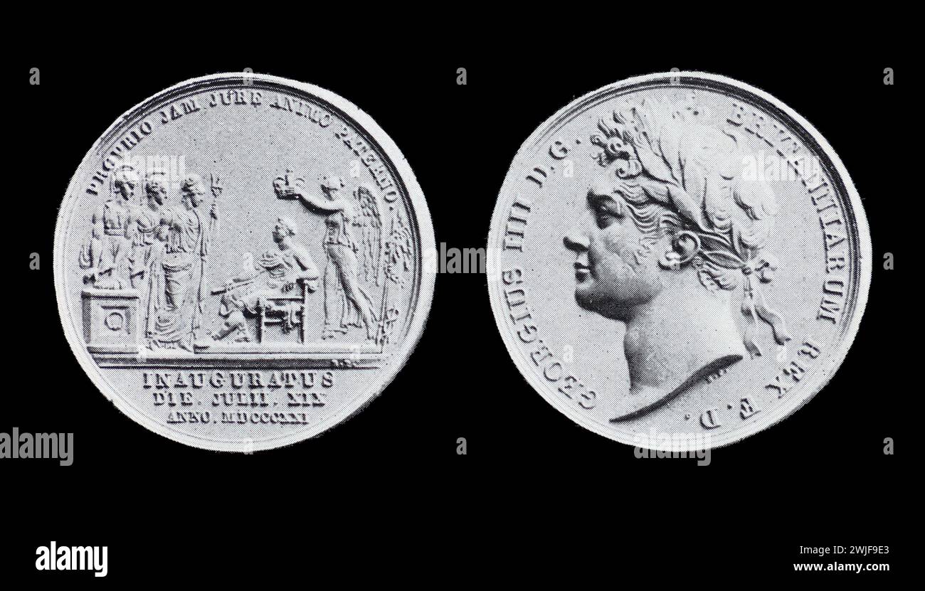 Coronation medal george iv hi-res stock photography and images - Alamy