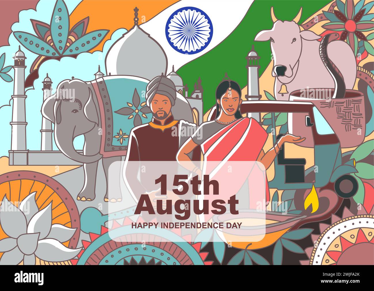 Graffiti and independence Stock Vector Images - Alamy