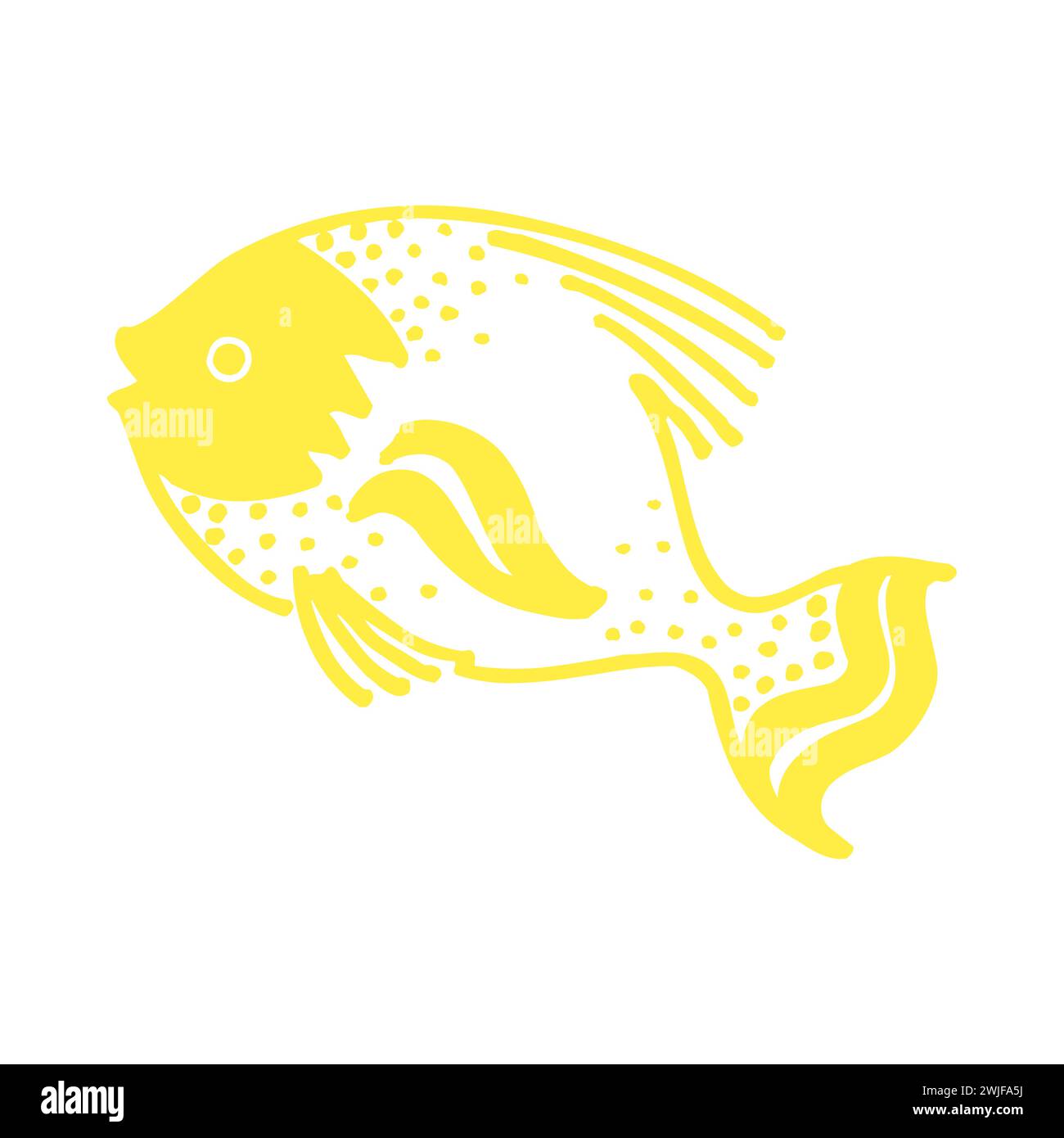 Salmon fish sketch hand Cut Out Stock Images & Pictures - Alamy
