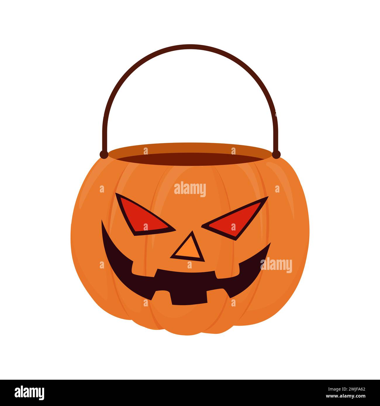 Halloween Pumpkin Cauldron Vector Illustration Stock Vector Image & Art ...
