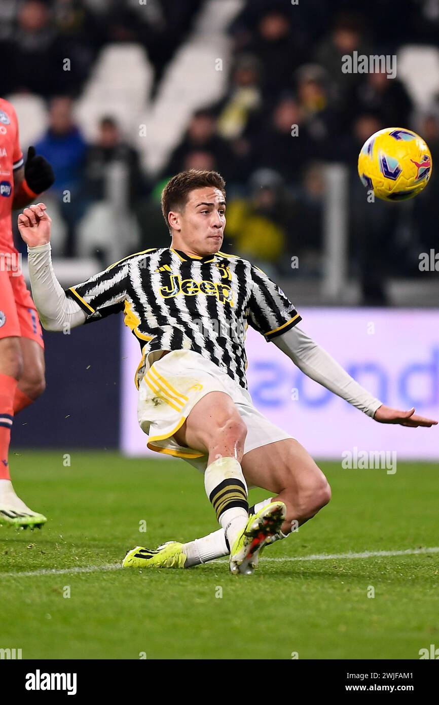 Kenan Yildiz (Juventus) is playing during the Serie A Football match ...