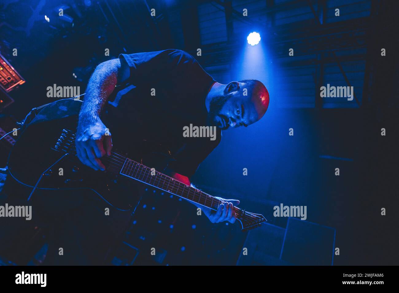 Copenhagen, Denmark. 12th, February 2024. The American death metal band Suffocation performs a ...