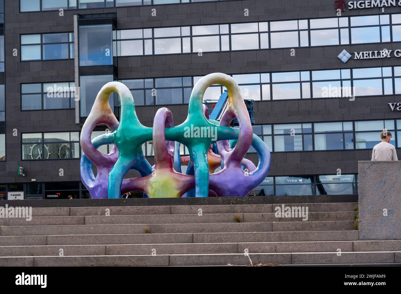 The Spectral Self Container sculpture in Malmo, Sweden Stock Photo - Alamy
