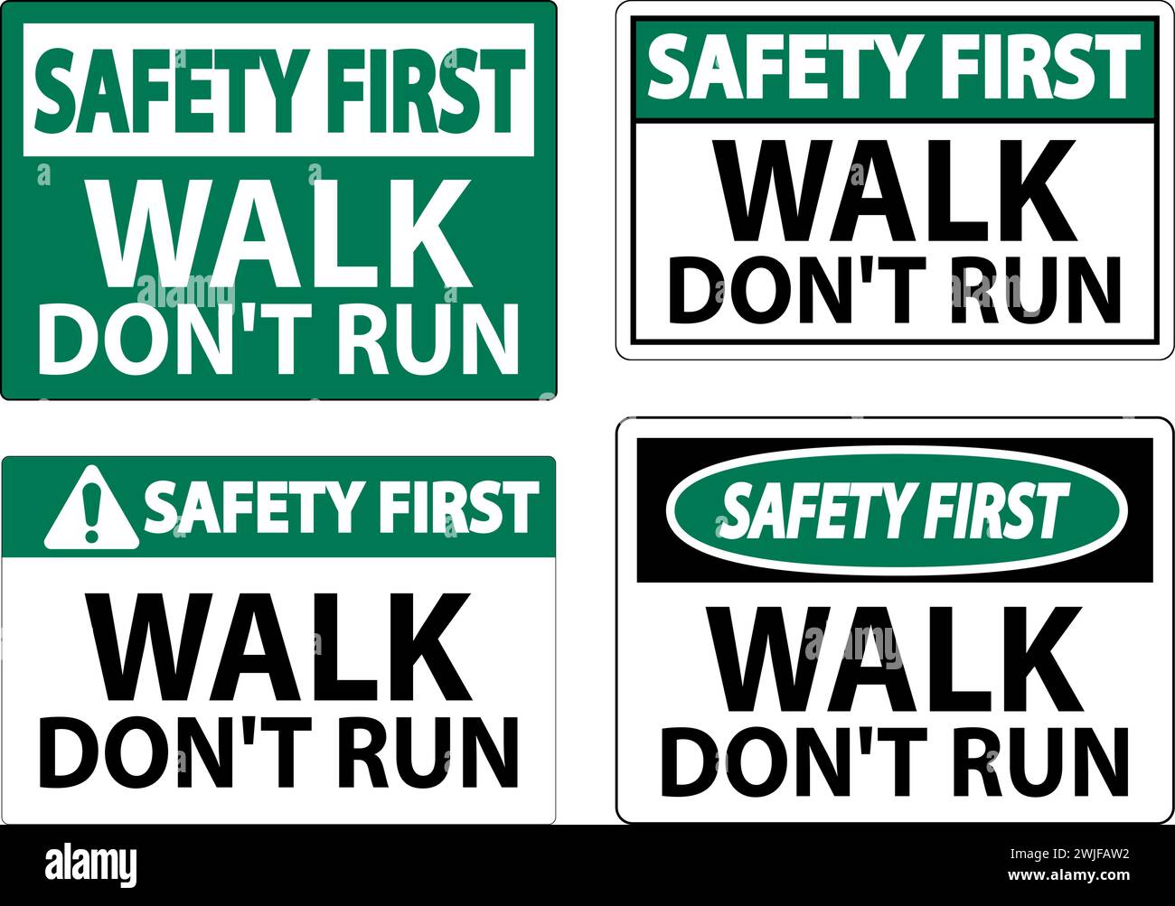 Walk don't walk sign Cut Out Stock Images & Pictures - Alamy