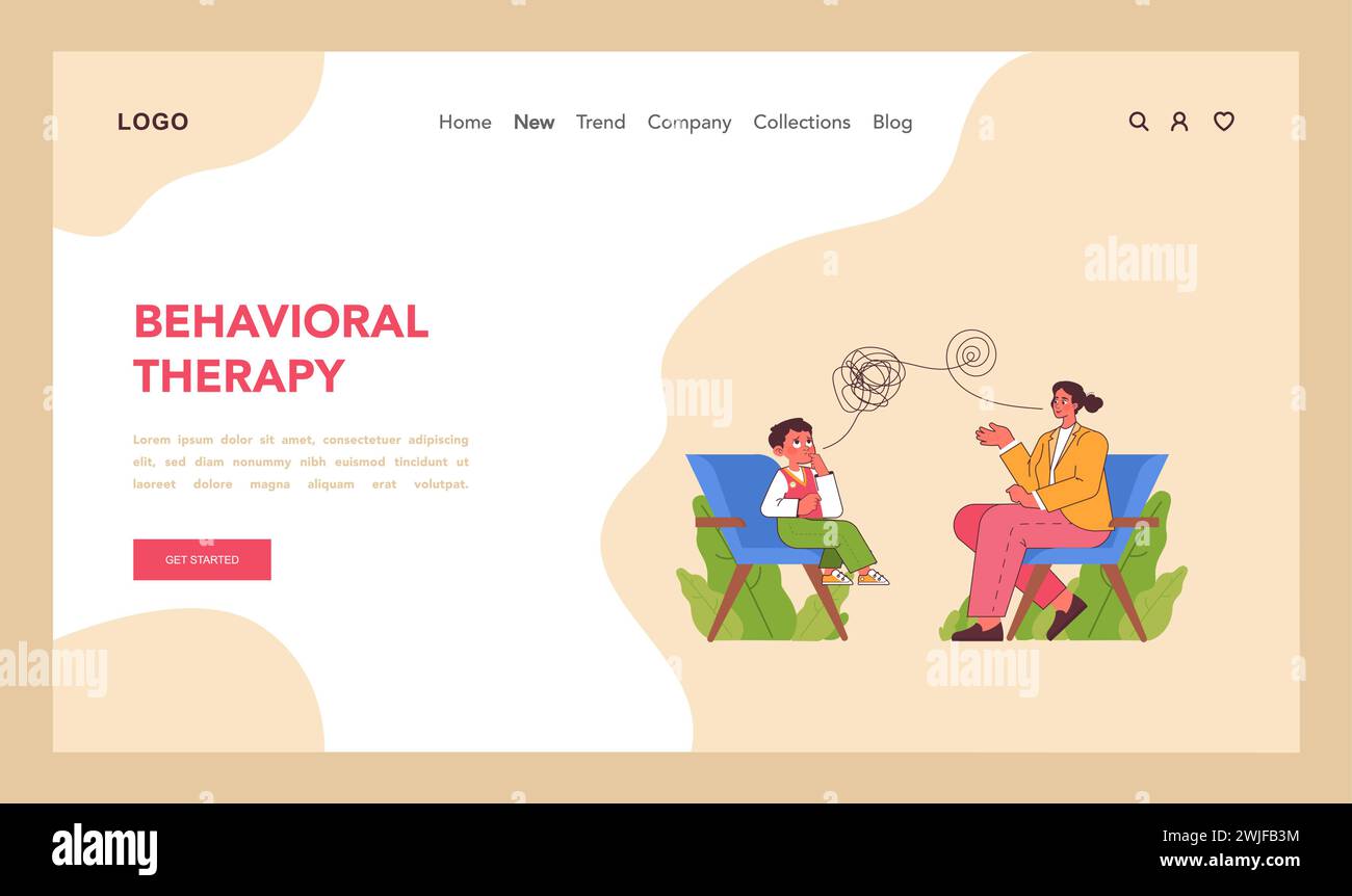 Behavioral Therapy session in progress, showcasing a therapist and child working through ...