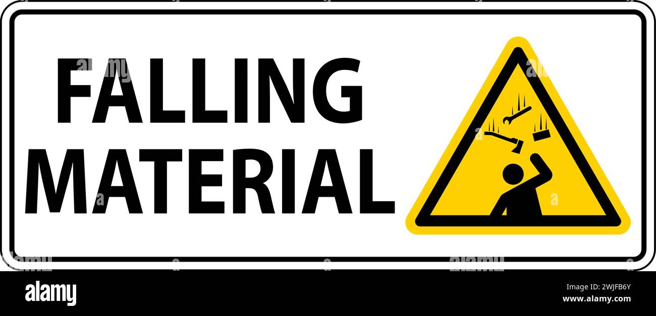 Danger Sign Falling Material Stock Vector Image & Art - Alamy