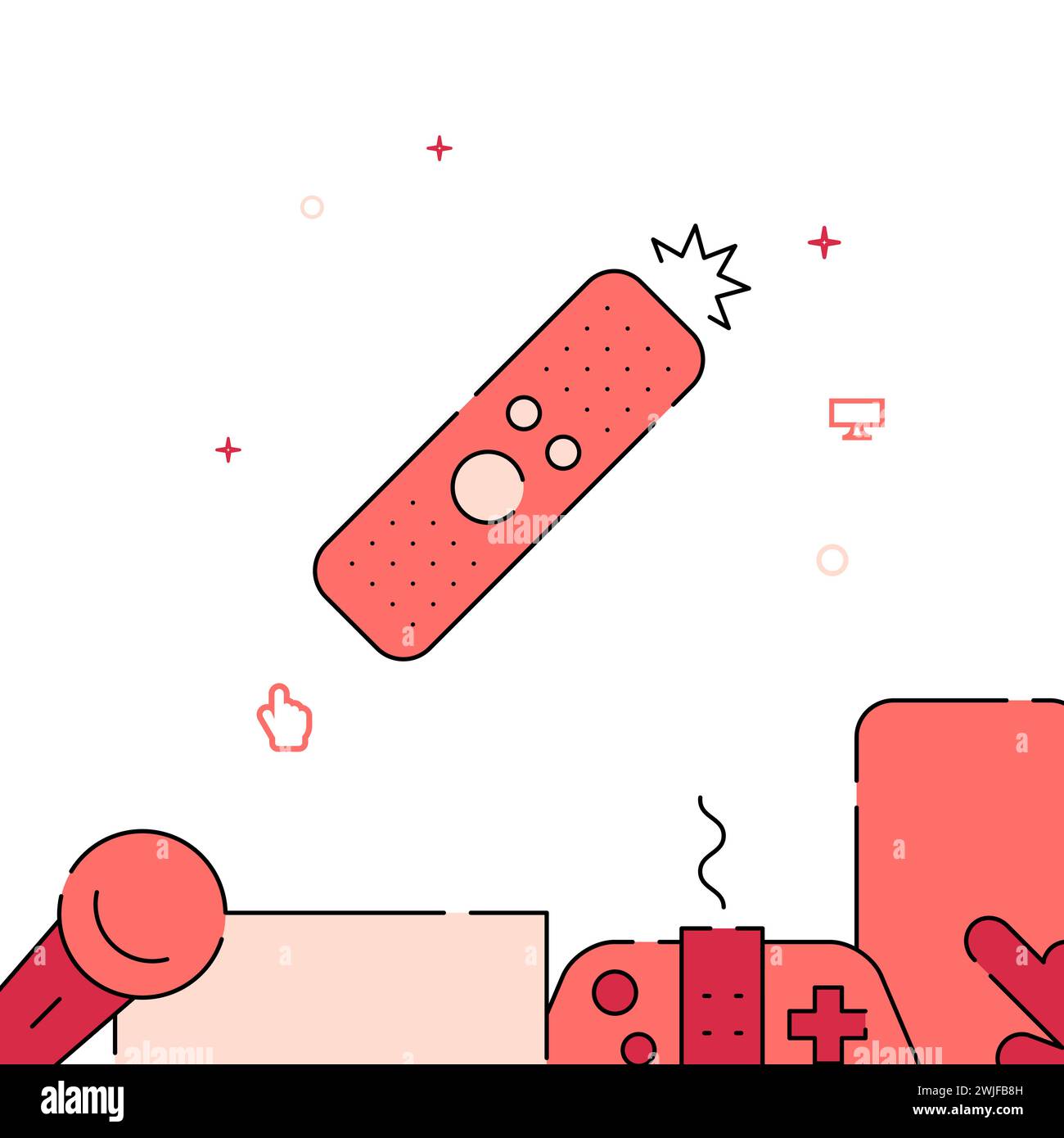 Border television logo Stock Vector Images - Alamy