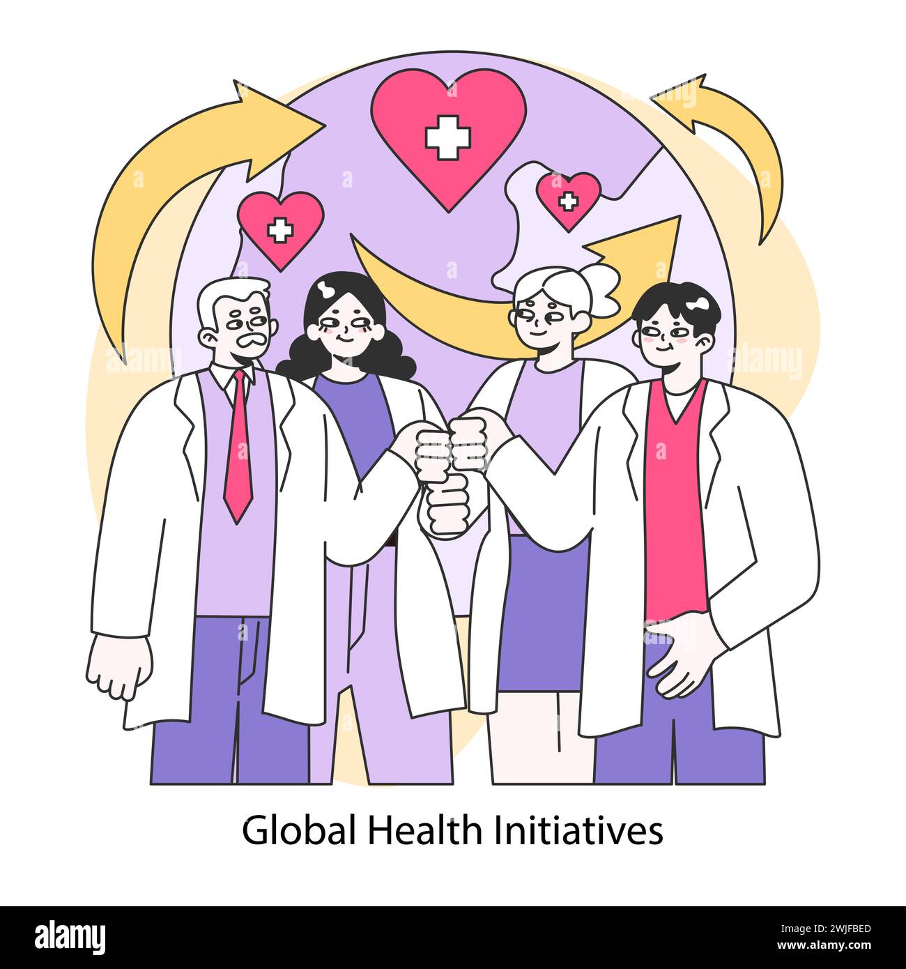 Medical research and healthcare. Innovative diagnosis and treatment ...