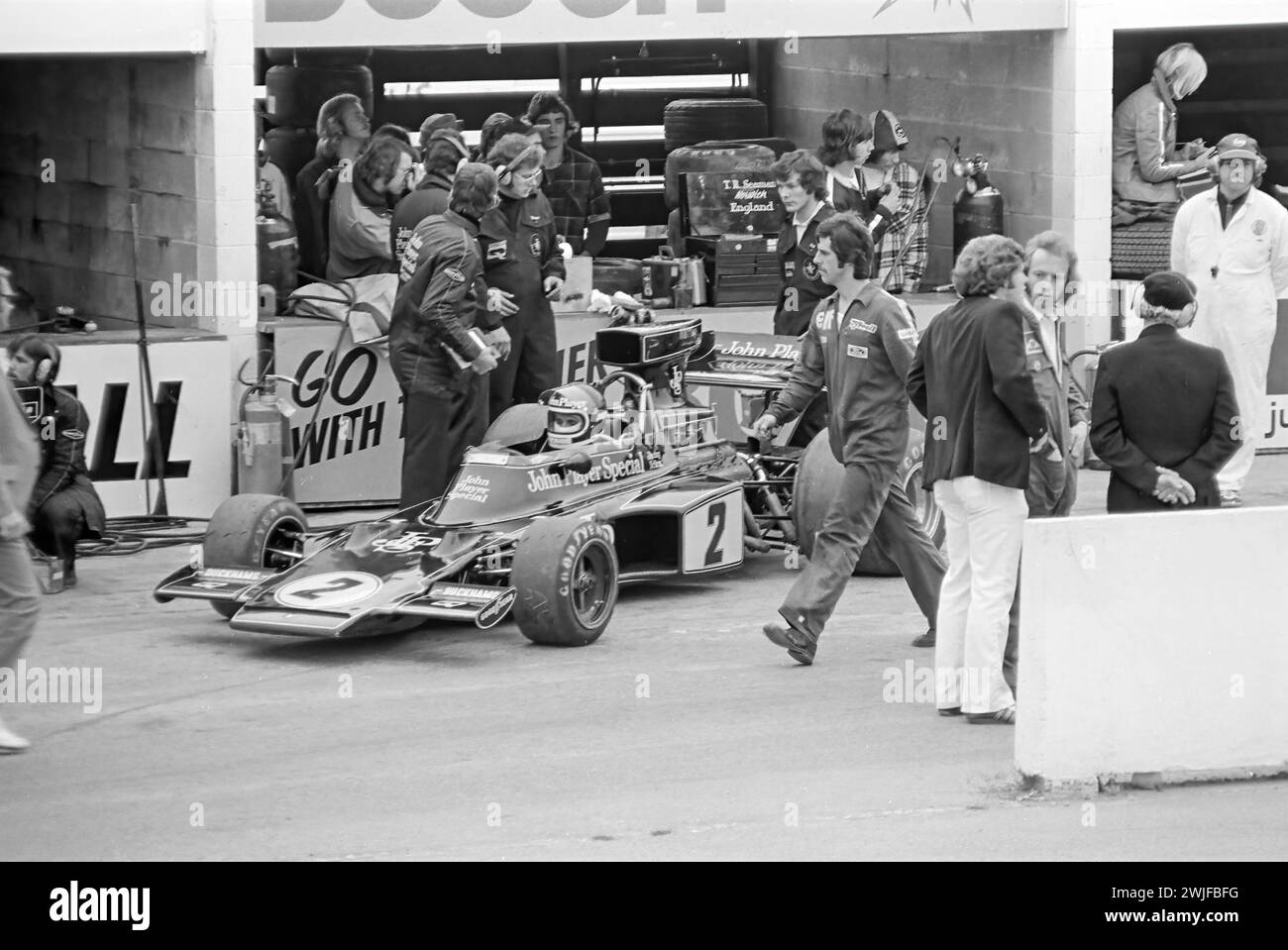 John Player Lotus 72 E driven by Jacky Ickx at the 1974 Formula 1 Grand ...