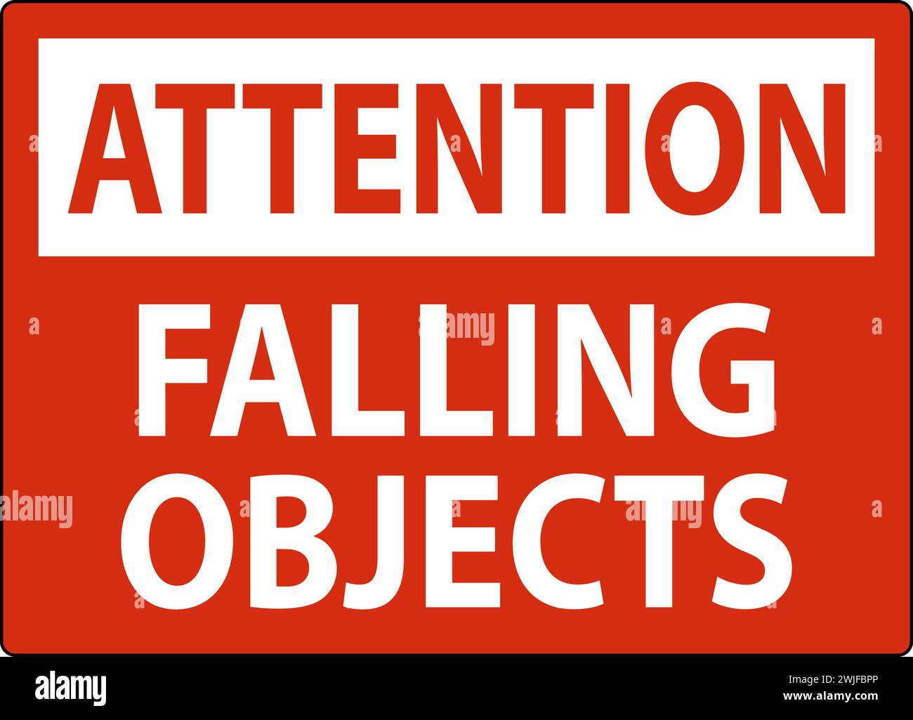 Attention Sign, Falling Objects Stock Vector Image & Art - Alamy
