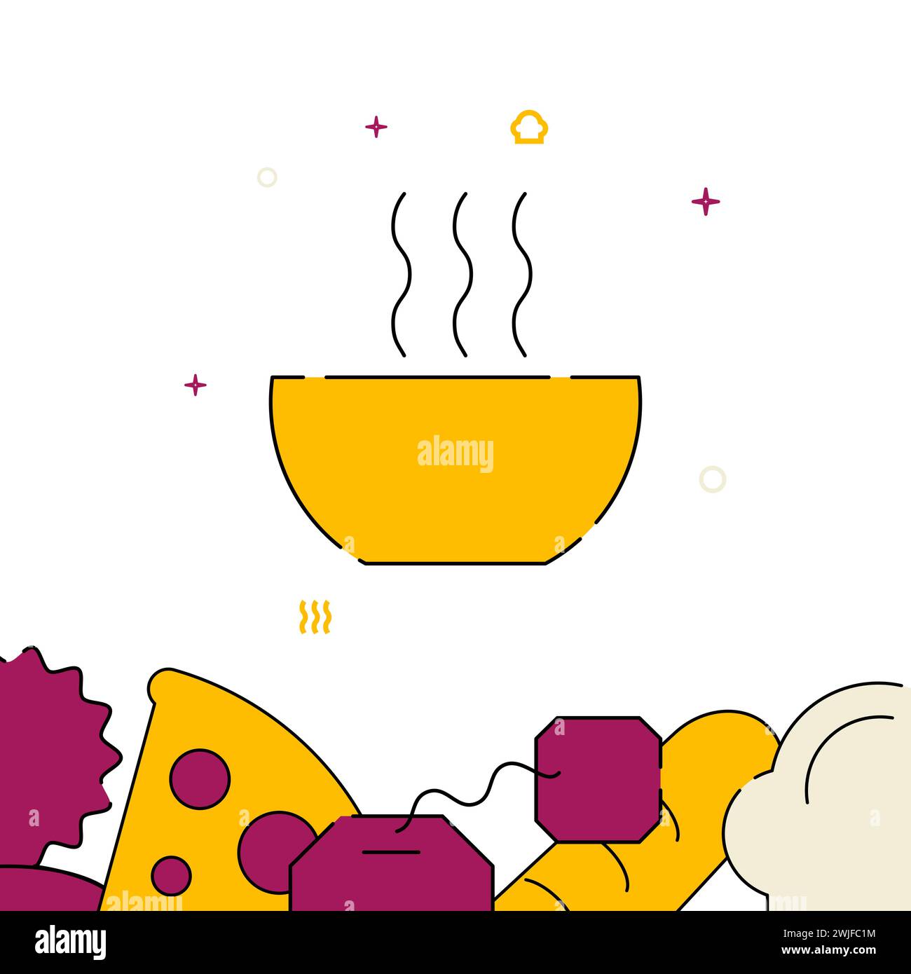 Border soup Stock Vector Images - Alamy