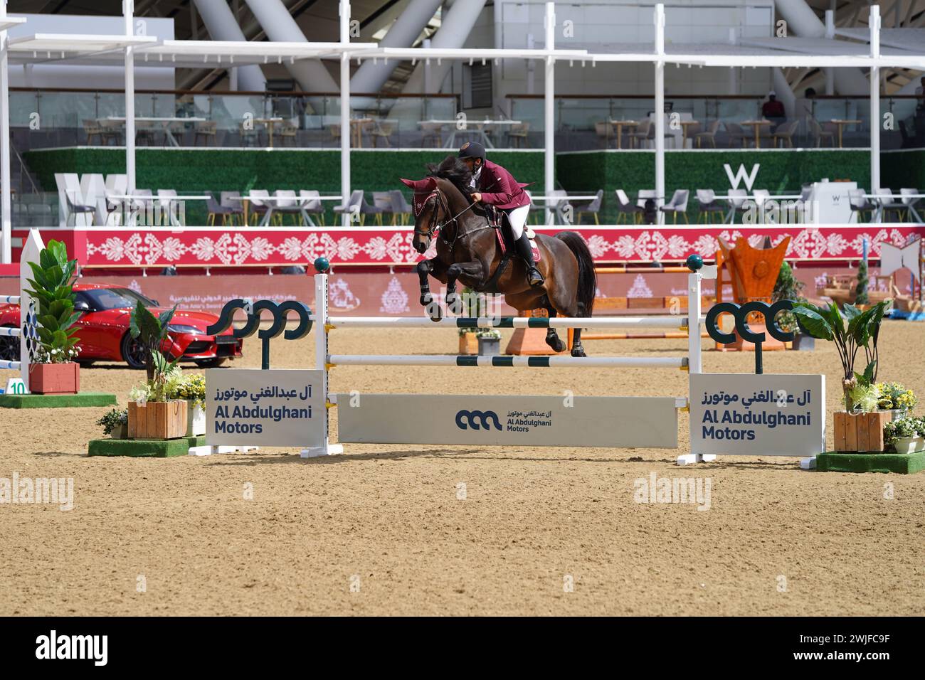 Action from the H H The Amir Sword International Equestrian Festival at ...