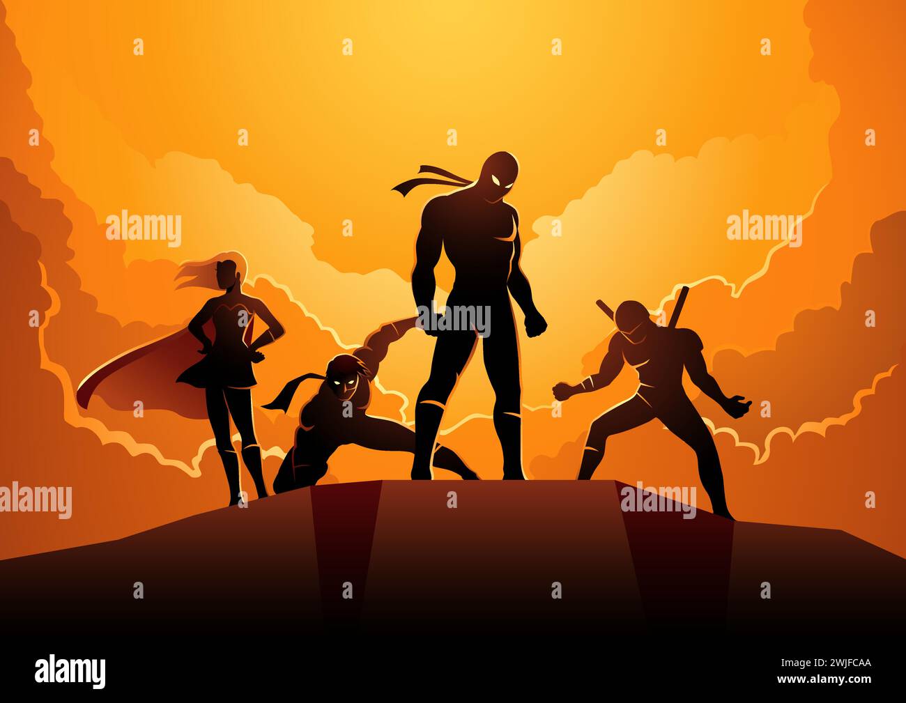Dramatic poses Stock Vector Images - Alamy
