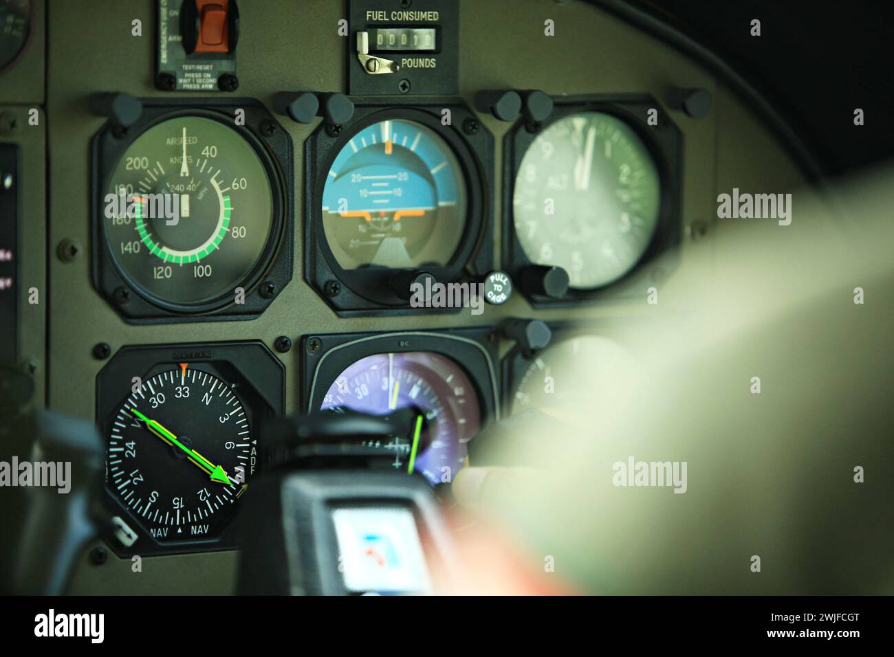 Control panel on the Cessna 208 Caravan aircraft no.1911 of KASET Stock ...