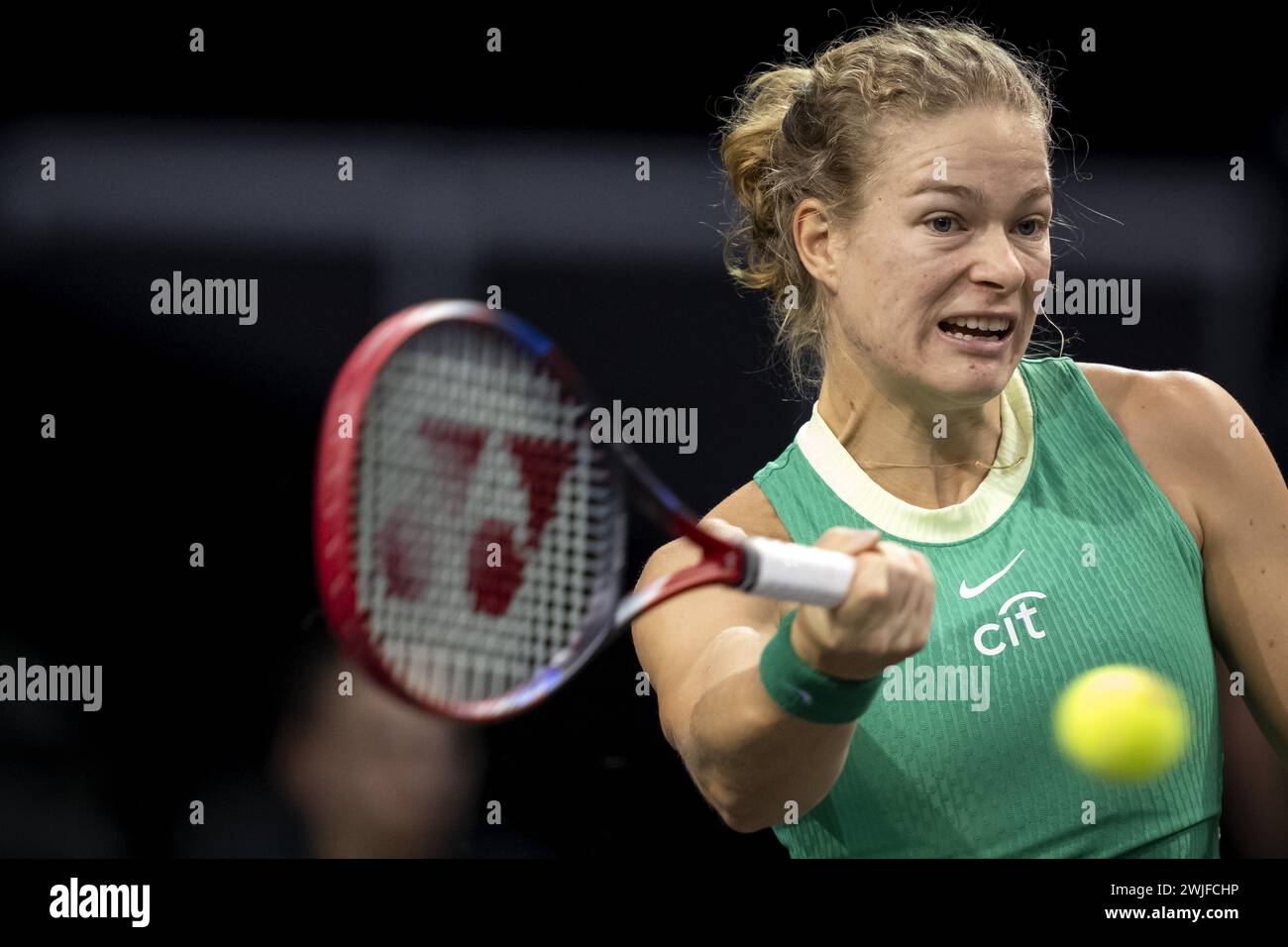 ROTTERDAM - Wheelchair tennis player Diede de Groot on the fourth day ...