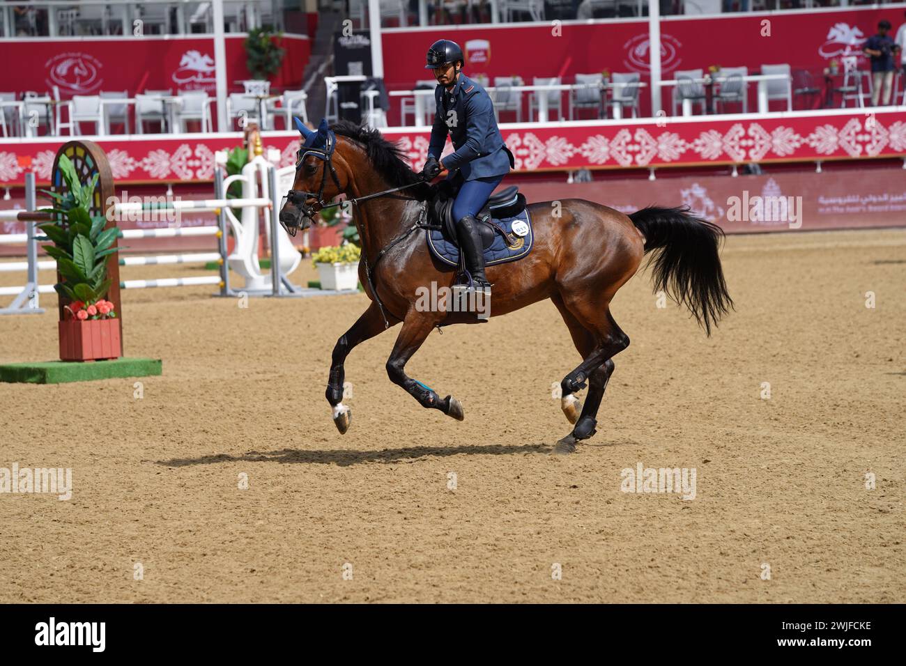 Action from the H H The Amir Sword International Equestrian Festival at ...