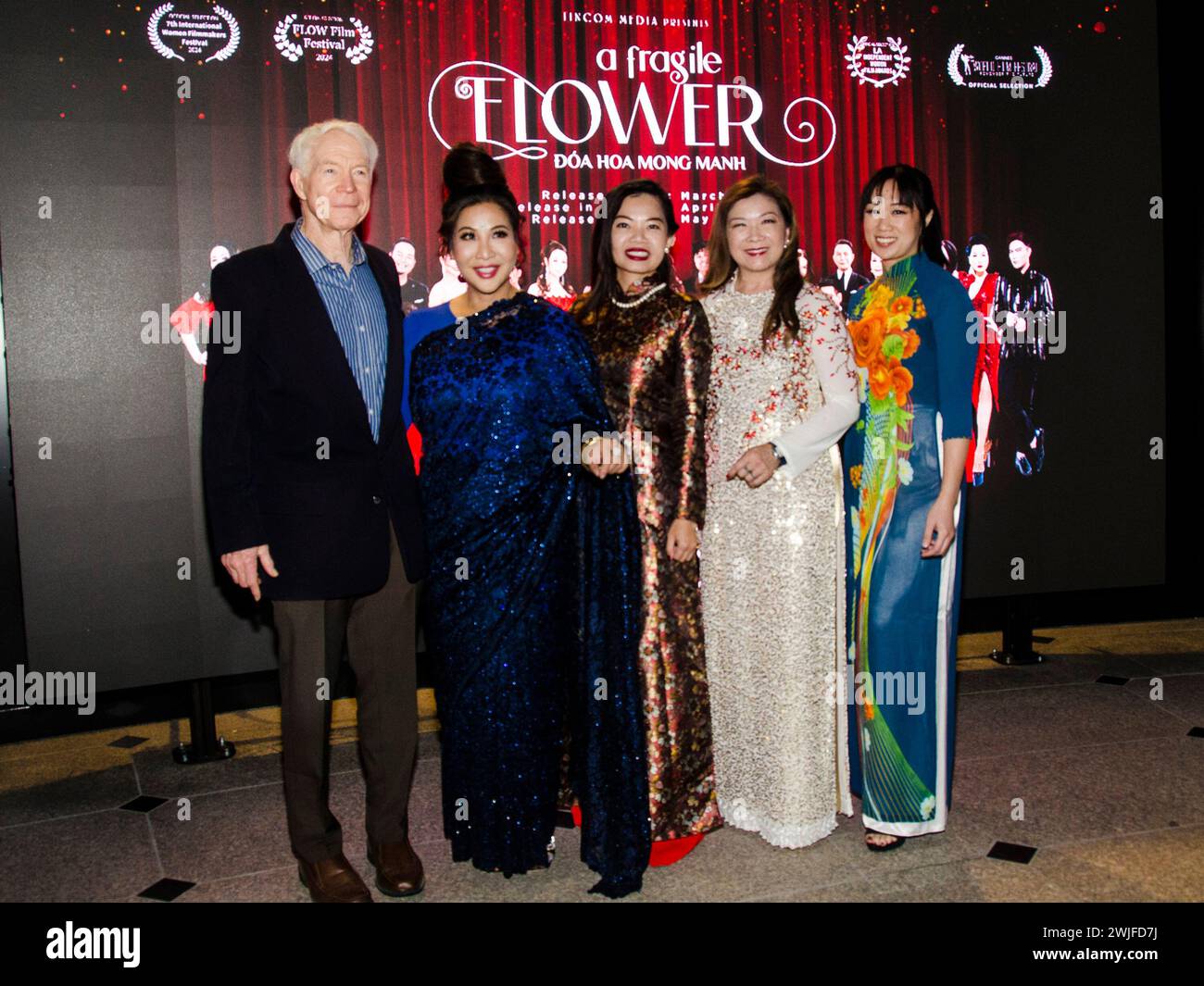 A fragile flower red carpet screening and reception hi-res stock ...