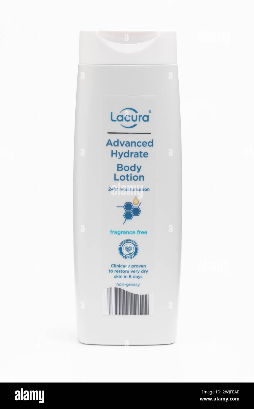 A bottle of Lacura Hydrate Advanced Body Lotion form Aldi stores Stock ...
