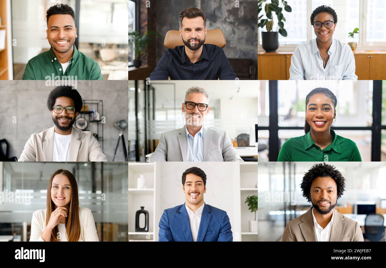 Diverse individual professionals, each exuding a unique blend of ...