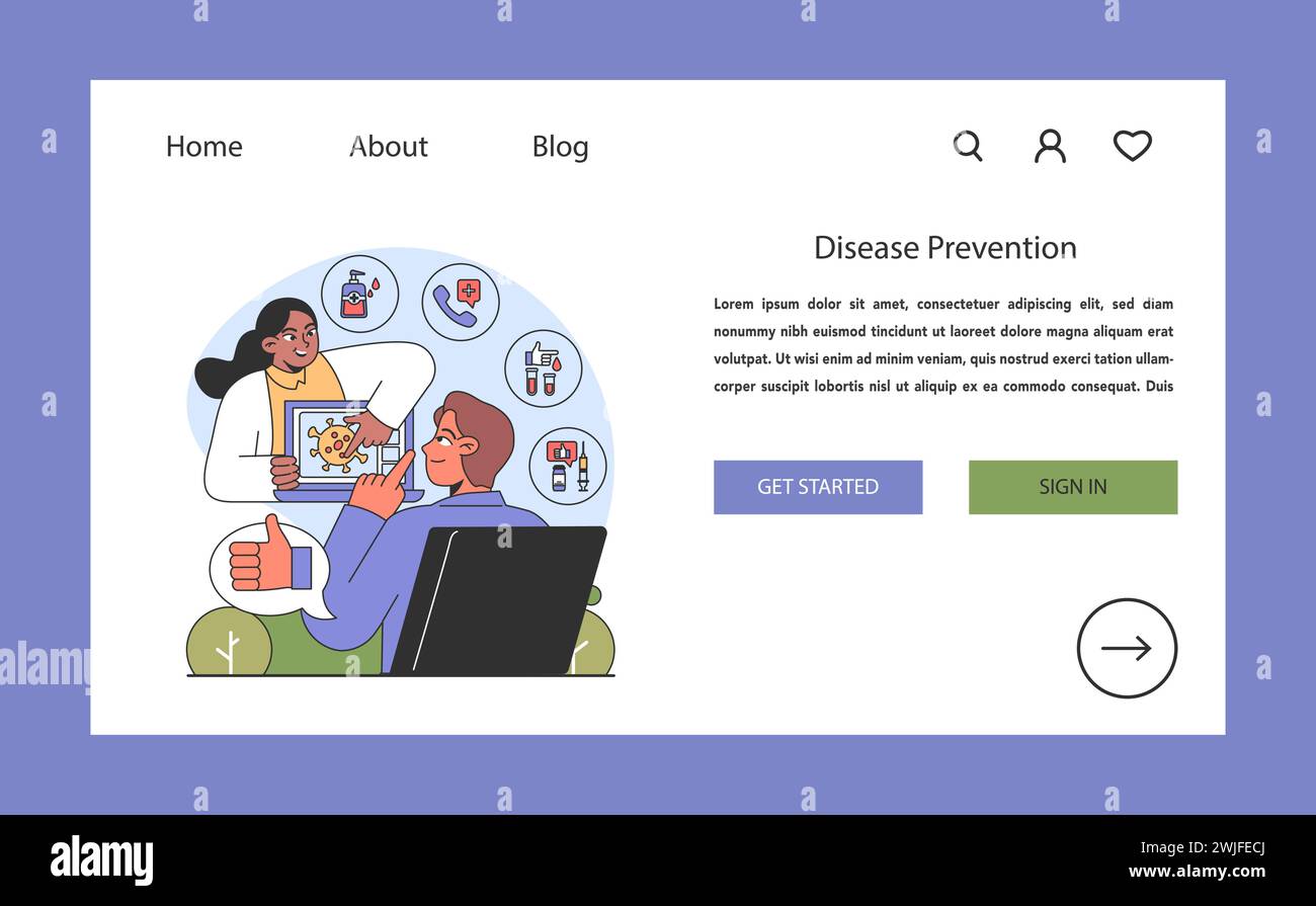 Disease Prevention concept. Engaging in proactive health strategies and ...