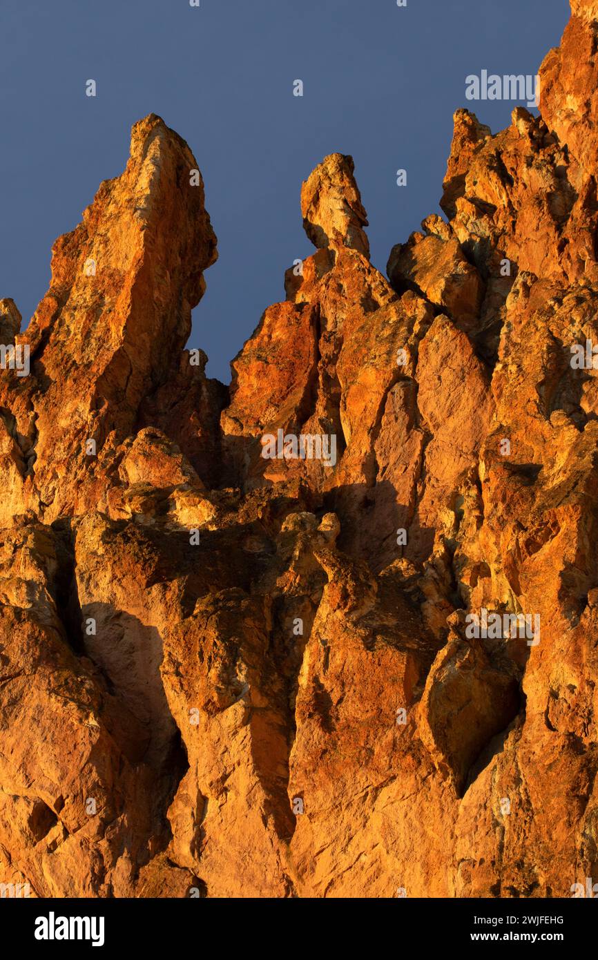 Smith Rocks from River Trail, Smith Rock State Park, Oregon Stock Photo ...