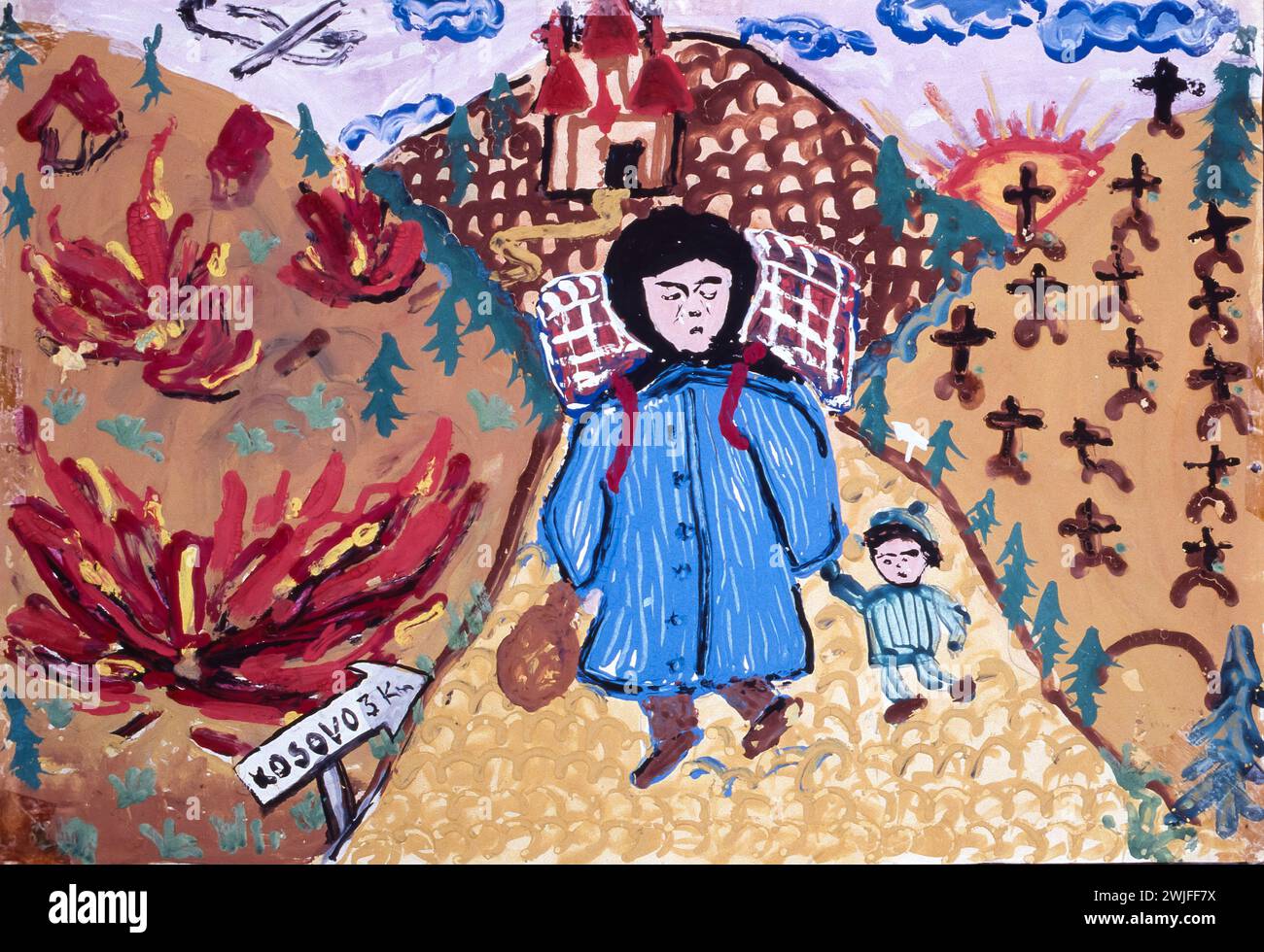 Romania, Bucharest, at refugee aid organization ARCA, children from ...